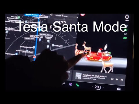 Tesla Santa mode #christmas #xmas #tesla #santa #santamode #teslascreen ...