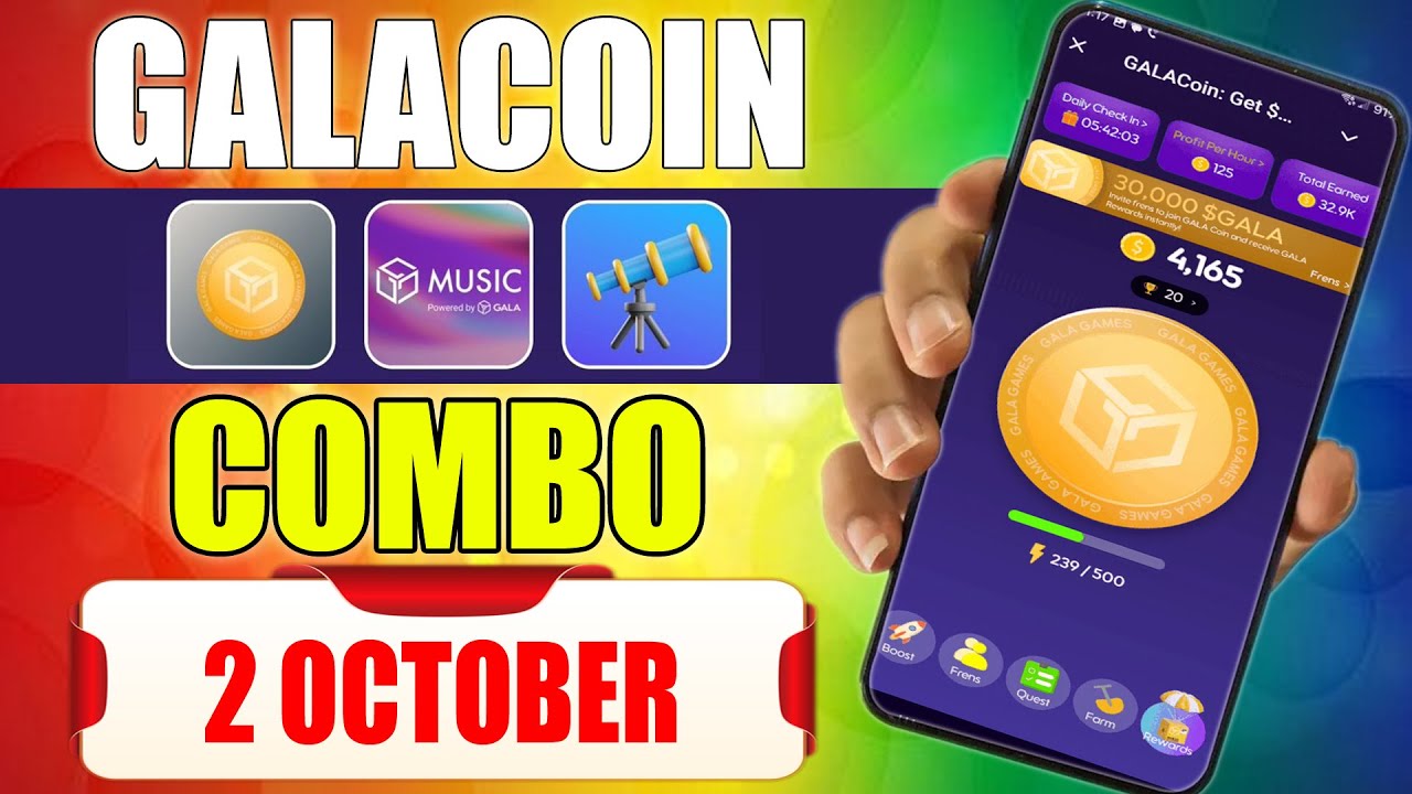 Gala Coin Combo Today 2 October | $GALA Coin Card Today | Gala Coin ...