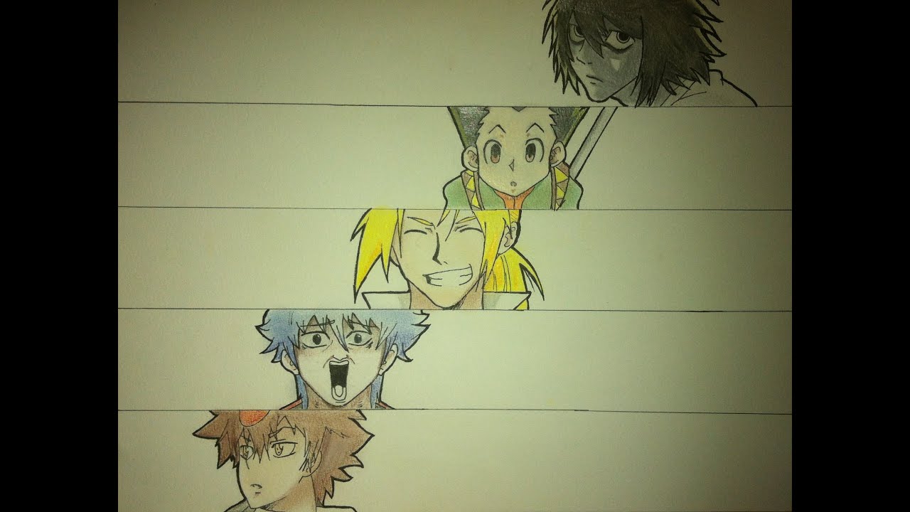 Speed Drawing - Anime Heroes 2 - YouTube