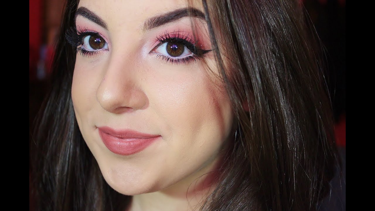 Requested! Pink winged liner tutorial // Ashley Stephenson - YouTube