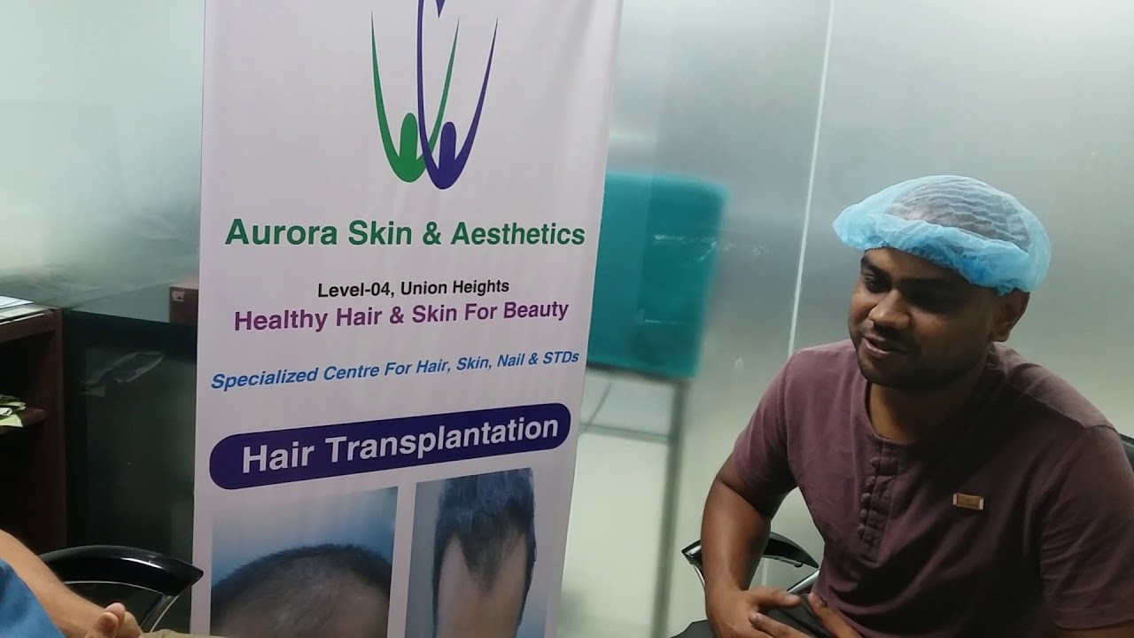 Hair restoration surgery at Aurora Skin & Aesthetics (Dhaka, Bangladesh )(1) - YouTube