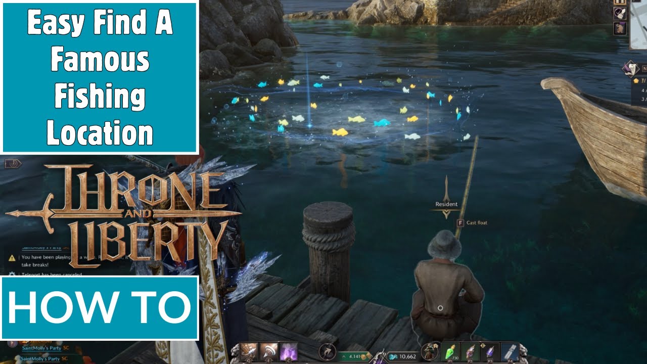 How to Easy Find A Famous Fishing Location - THRONE AND LIBERTY - YouTube