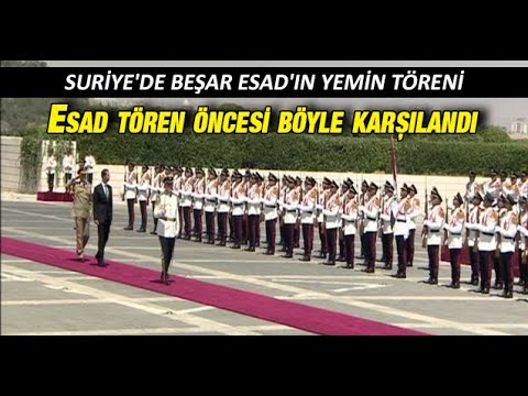 Suriye Devlet Başkanı Beşar Esad'ın yemin töreni: Beşar Esad işte böyle karşılandı
