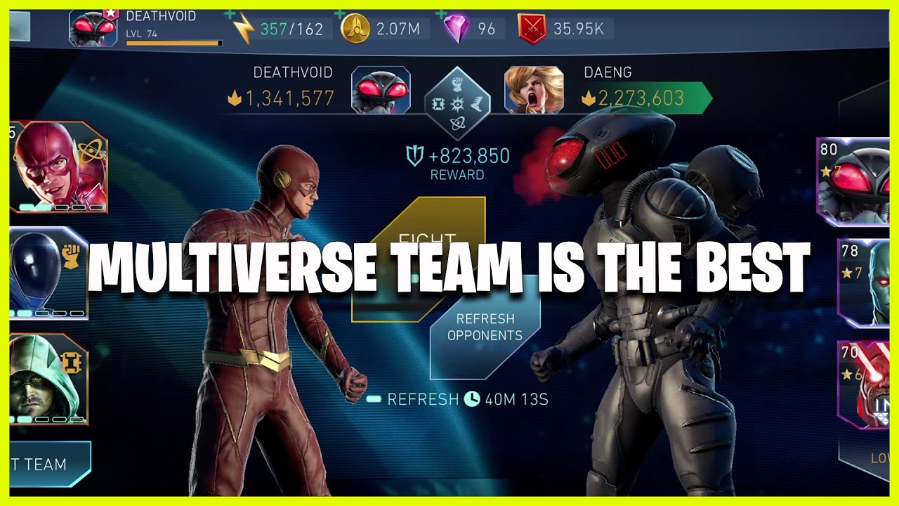 Injustice 2 Mobile | Multiverse Team Is The Best In Arena - YouTube