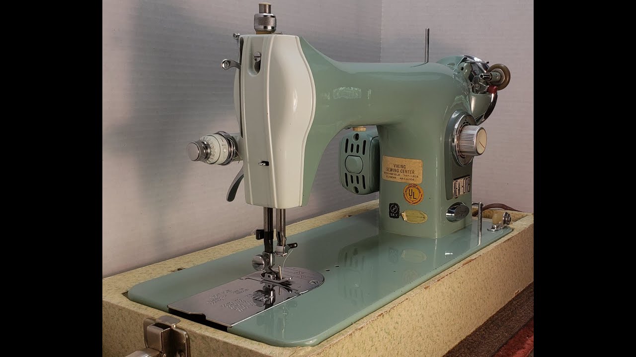 New Home Paragon SKY Vintage Sewing Machine Final Test and How-To - YouTube