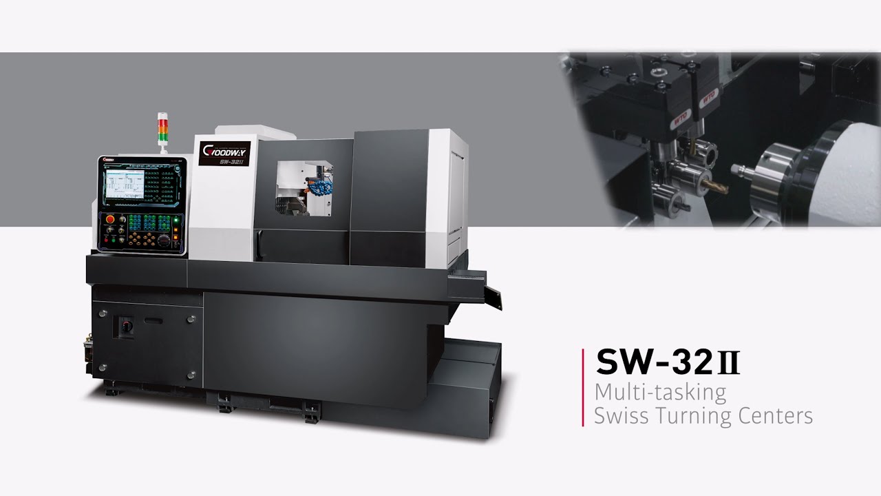 GOODWAY SW-32II SWISS TURNING CENTERS | Y2-axis Machining Capability ...