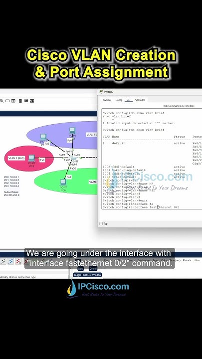 The First Step Of For VLAN Configuration! 🔥 - YouTube