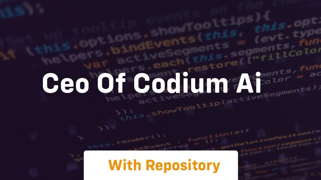 ceo of codium ai - YouTube
