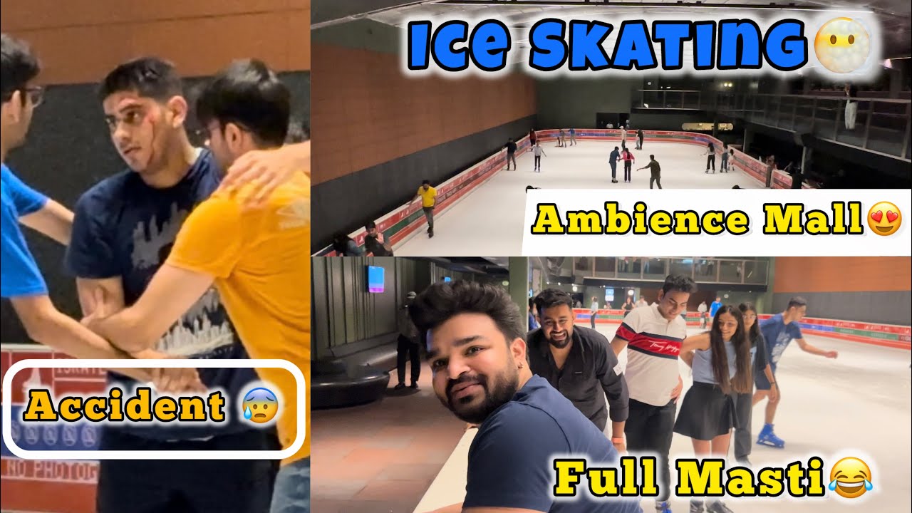 Ice Skating In Ambience Mall,Gurgaon😍 | I-SKATE ️ | Masti In Ice ...