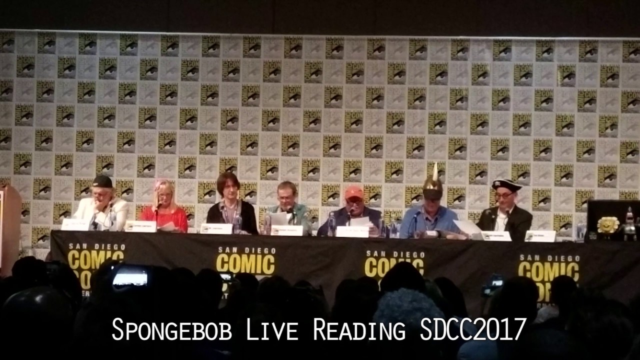 Spongebob Live Reading San Diego ComicCon 2017 - Almost Full Set! - YouTube