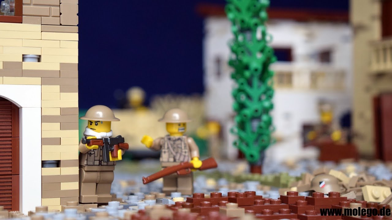 Lego WW2 Sicily 1943 Scene - Making Of | molegode | HD - YouTube