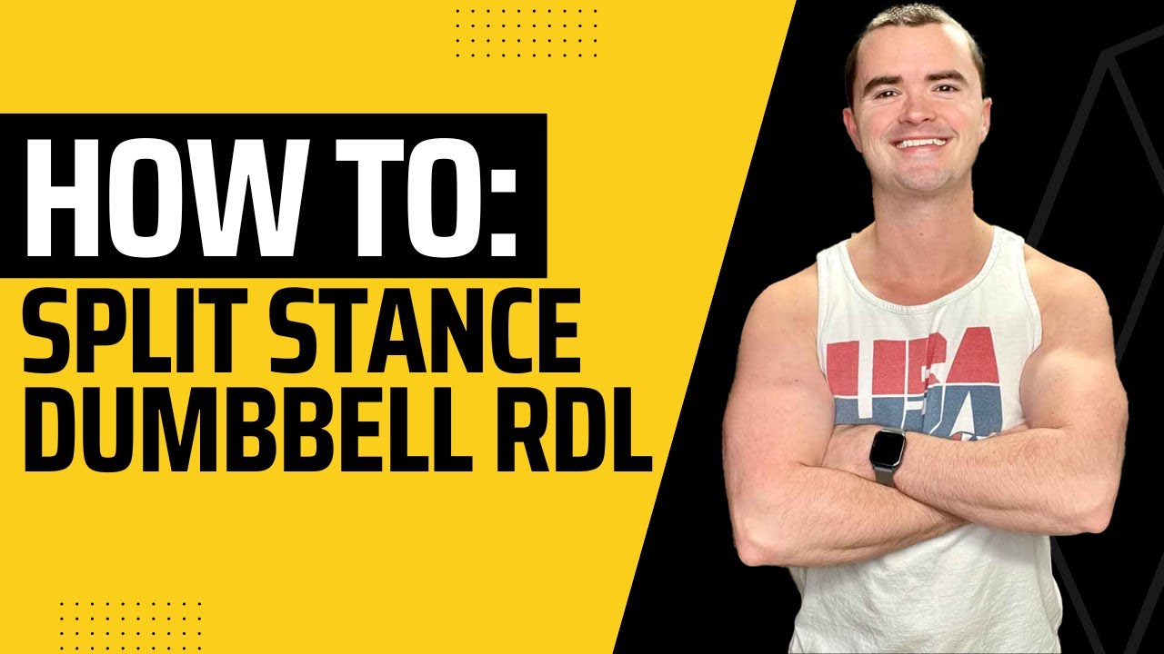Proper Split Stance Dumbbell Romanian Deadlift Form and Technique - YouTube