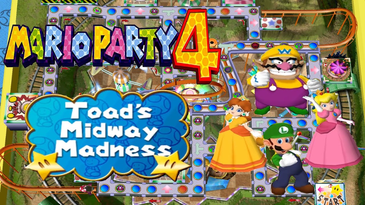 Mario Party 4 Story Mode Walkthrough Part 2 Toad's Midway Madness ...