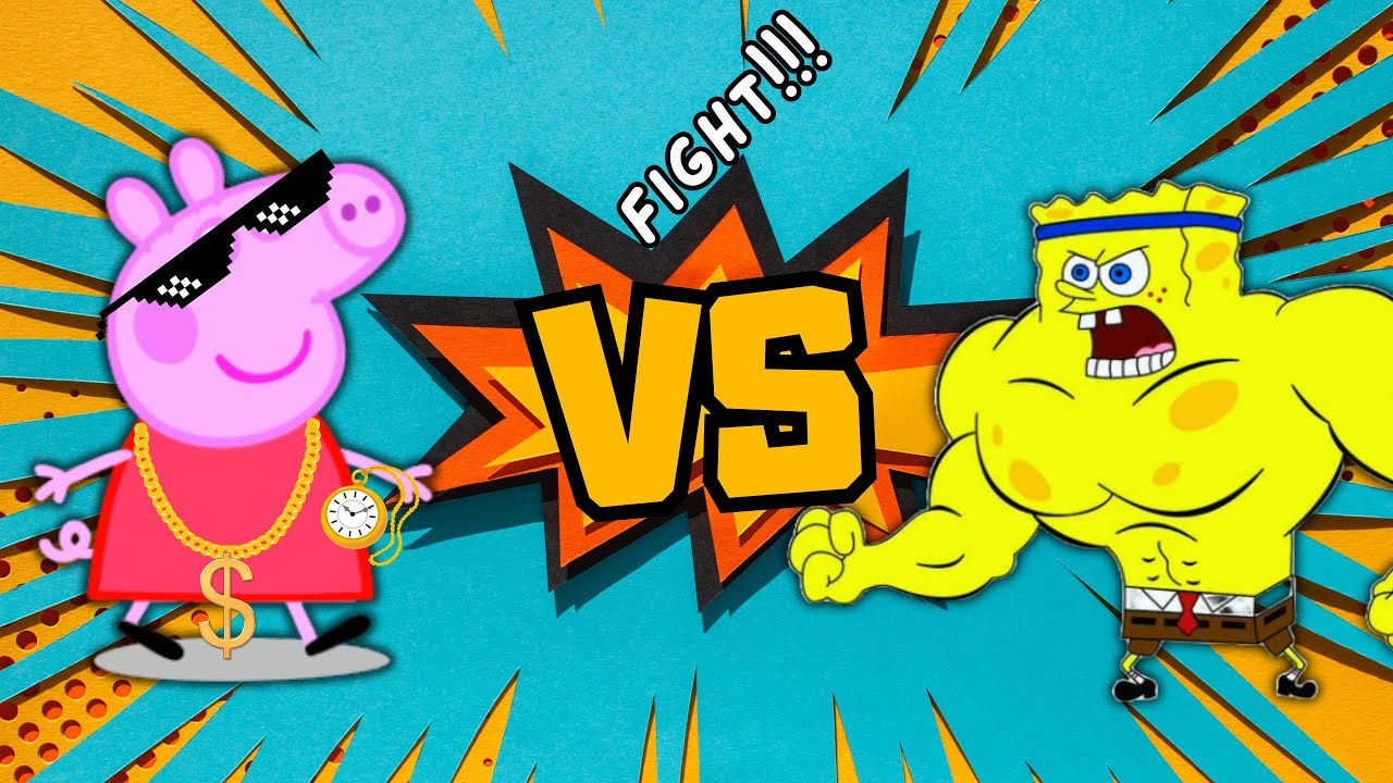 ¡Batalla ABC! Peppa Pig vs Bob Esponja - ¿Quién te gusta más? - YouTube