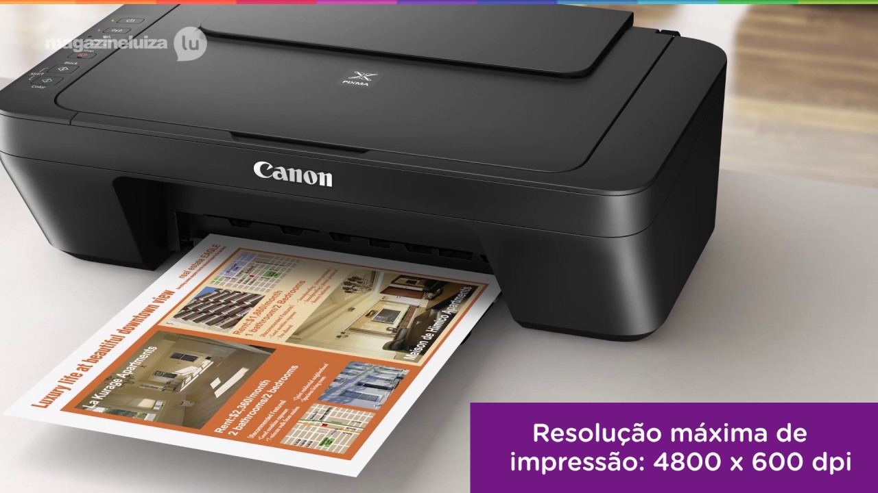 Multifuncional Canon MG2910 Jato de Tinta Colorida Wi Fi - YouTube