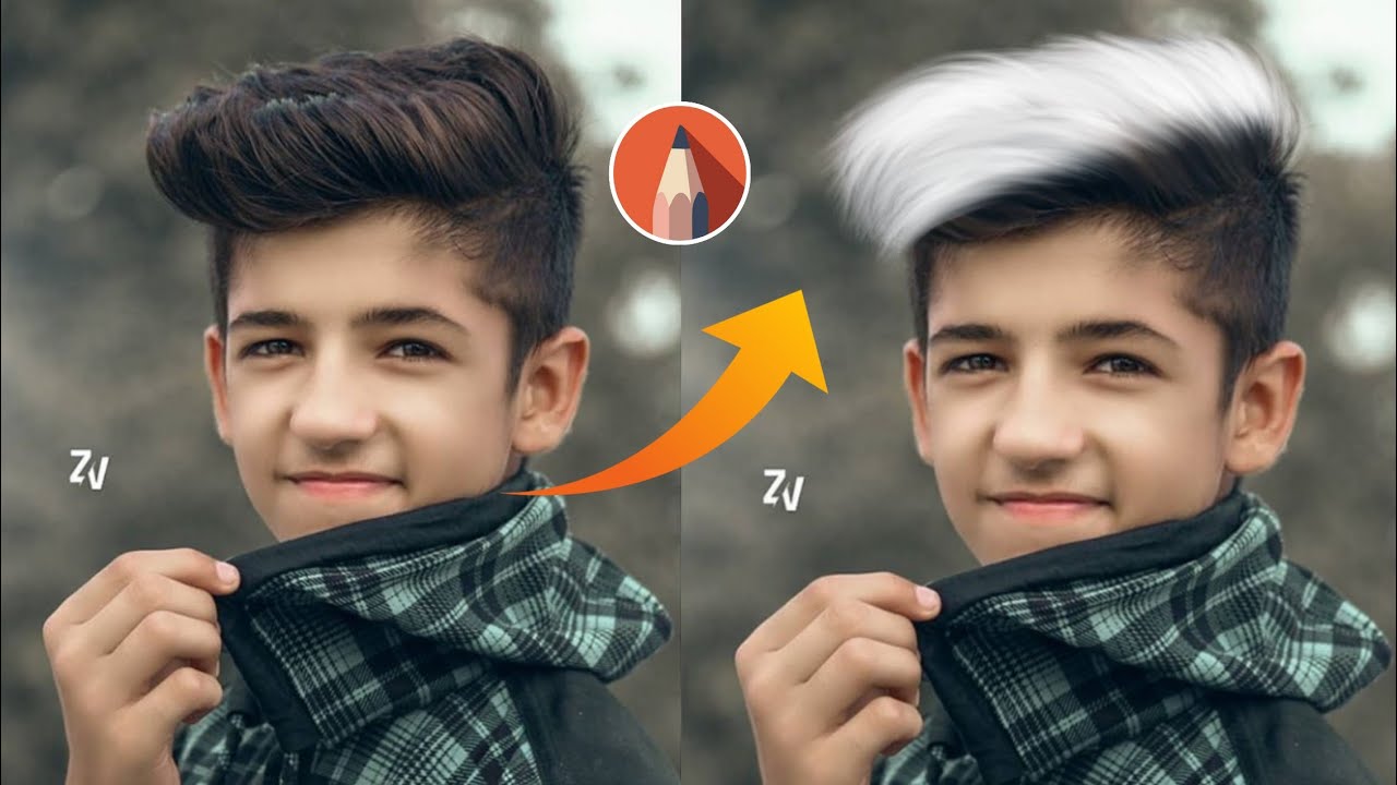 Hairstyle editing || Autodesk sketchbook hair editing 2020 - YouTube