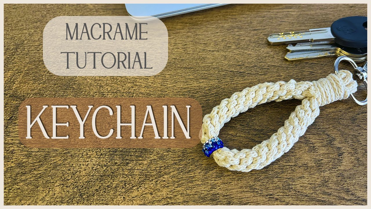 Macrame DIY tutorial KEYCHAIN llavero 钥匙链 брелок - YouTube