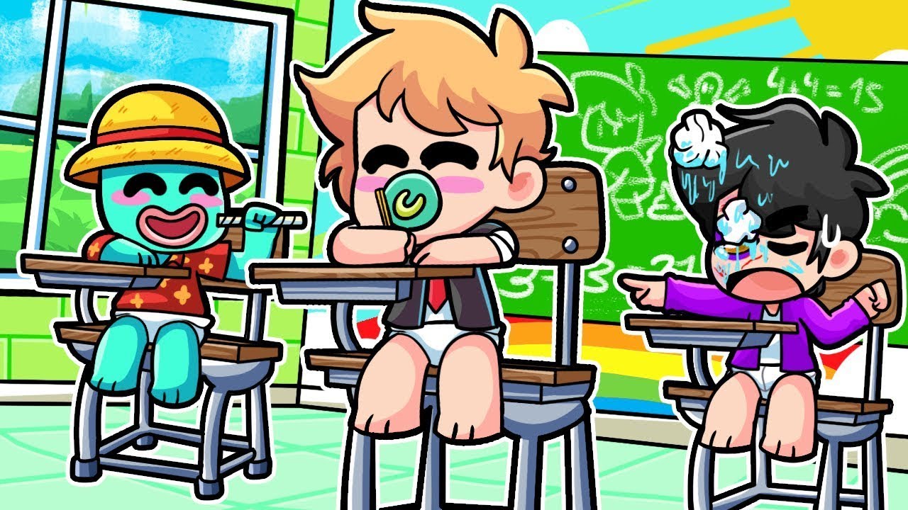 ¡UN DIA COMO BEBES EN LA ESCUELA!👶 NOS PORTAMOS BIEN?🔥🤣 SOYDOLLAR ...