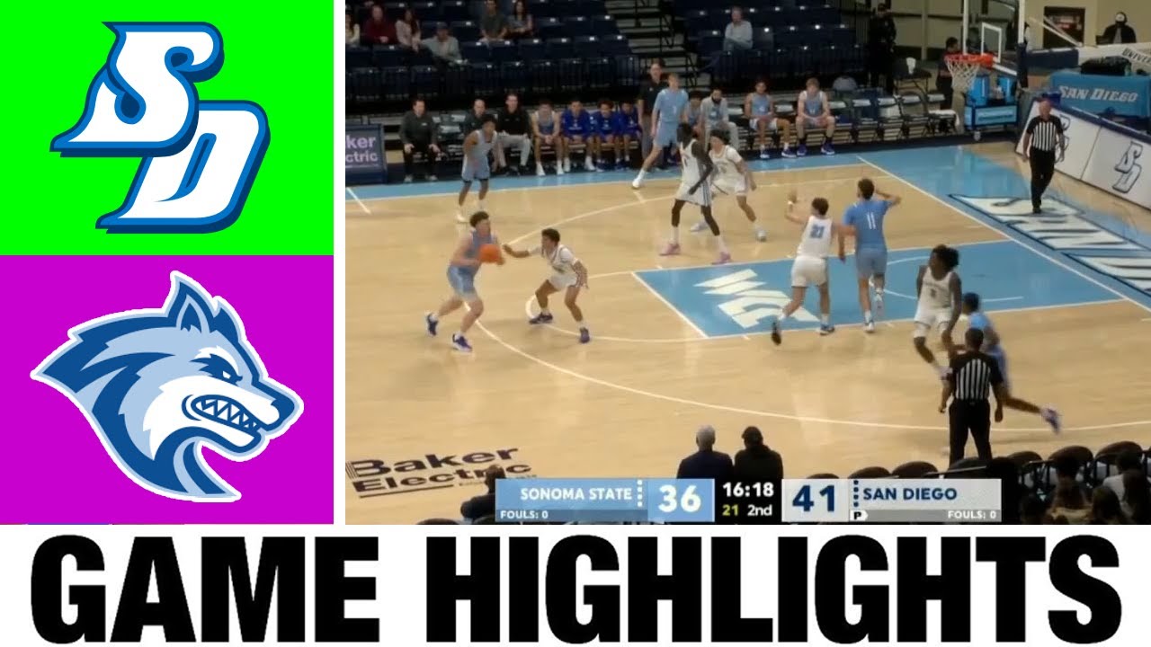 San Diego vs Sonoma State Highlights | NCAA Men's Basketball | 2024 ...