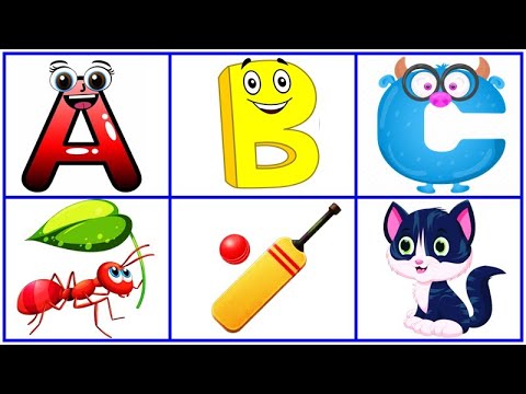 Learn abcd | Alphabet Vocabulary | A for ant | abcd | phonics song | a ...