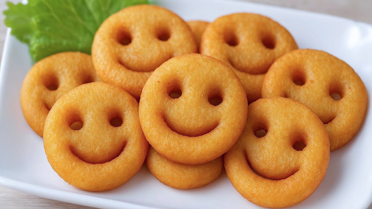 Easy Potato Smiley Snacks Recipes - Impress Your Friends & Family - YouTube