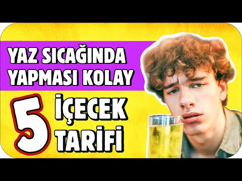 Yaz Sıcaklarında İçini Serinletecek İçecek Tarifleri 🧋 5 DAKİKADA 5 TARİF