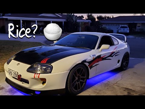 Ricer Supra Drive Through Beach - YouTube