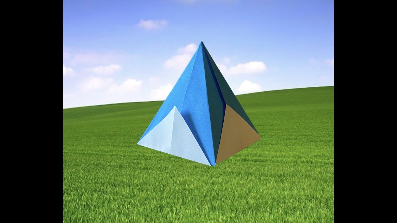 13 Fold Origami Tent - YouTube