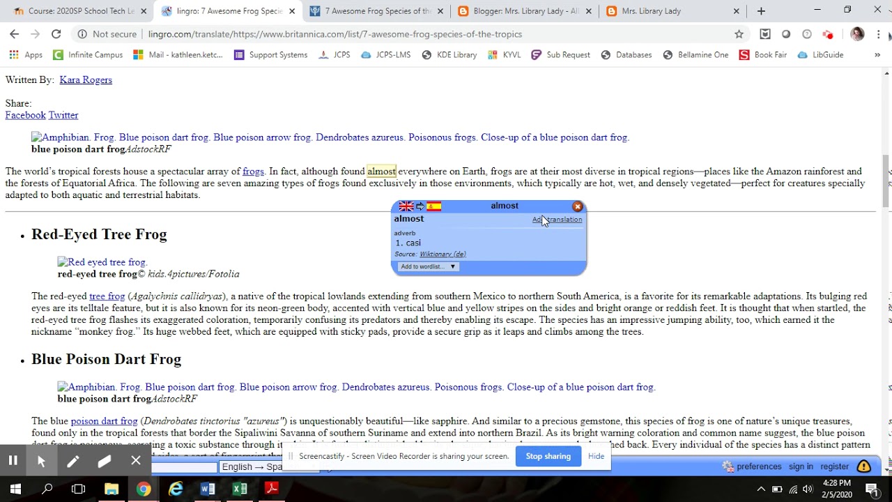 Using lingro.com to translate online articles - YouTube