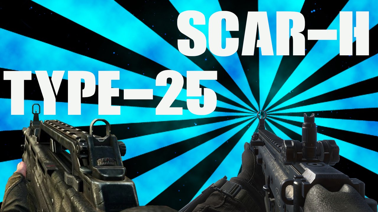 SCAR-H & Type-25 Gameplay | BO2 Gameplay - YouTube