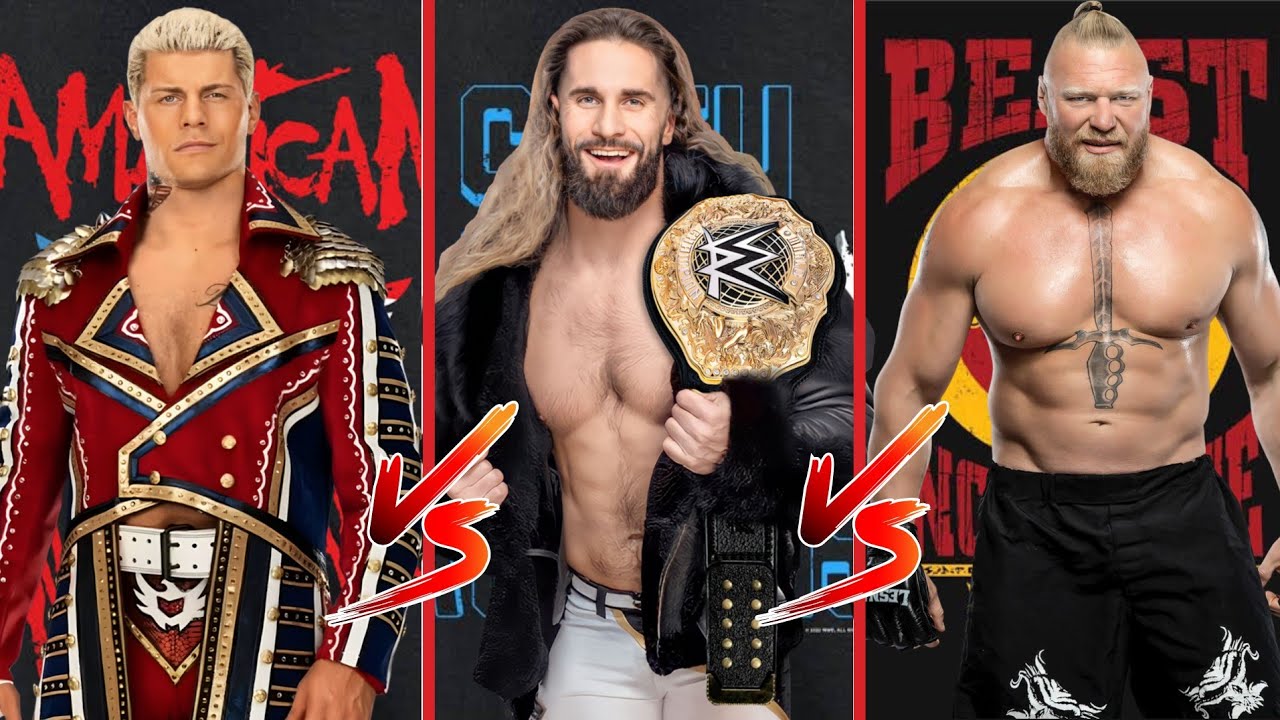 Seth Rollins VS Cody Rhodes VS Brock Lesnar | World Heavyweight Championship Summerslam 23| WWE ...