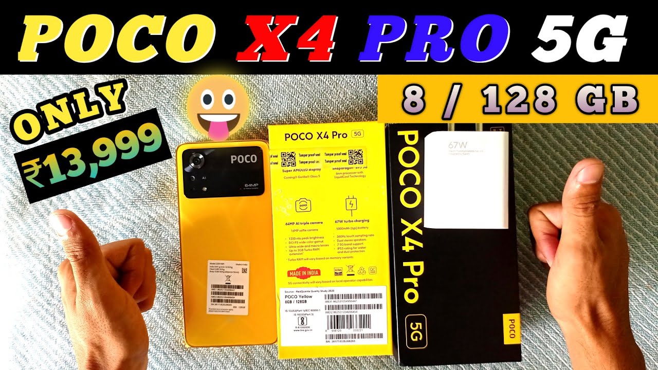 POCO X4 Pro 5G Indian Unit Unboxing & First Impressions⚡Most powerful ...