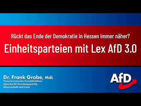 Neues Hessisches Abgeordnetengesetz ist eine gezielte Attacke auf die AfD
