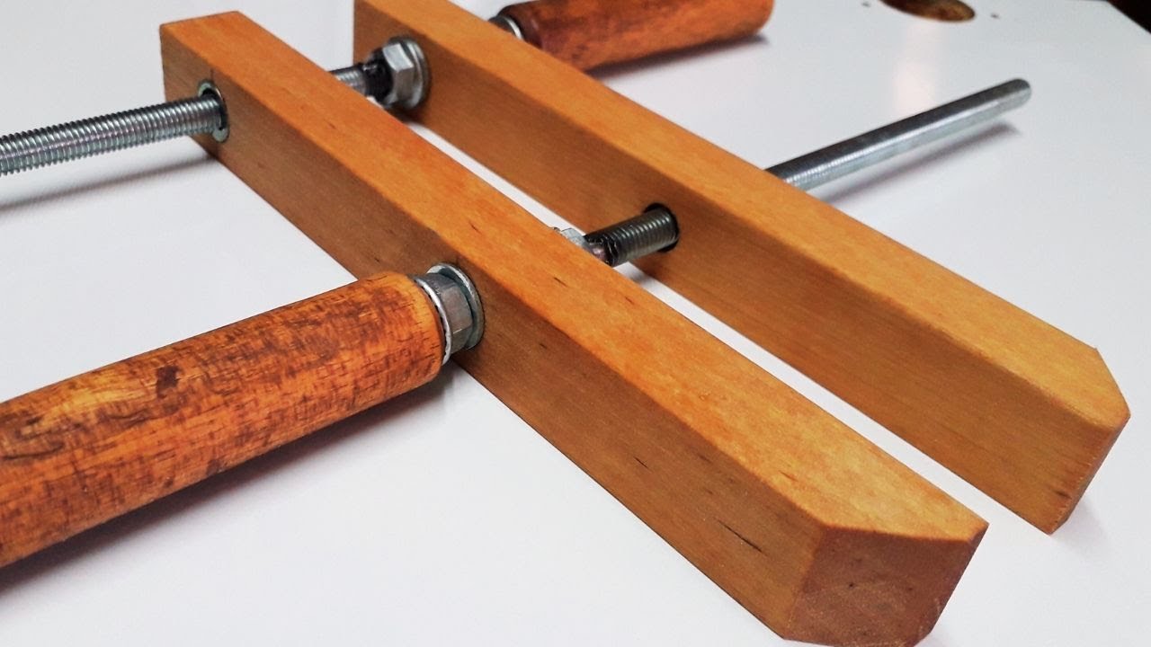 Diy Woodworking Tools || simple clamps diy from scrap wood - YouTube