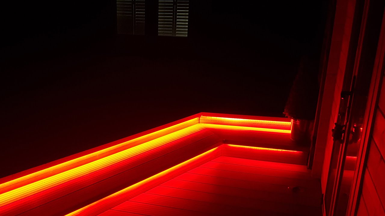 RGBW LED strip light Garden Cabin Project - YouTube