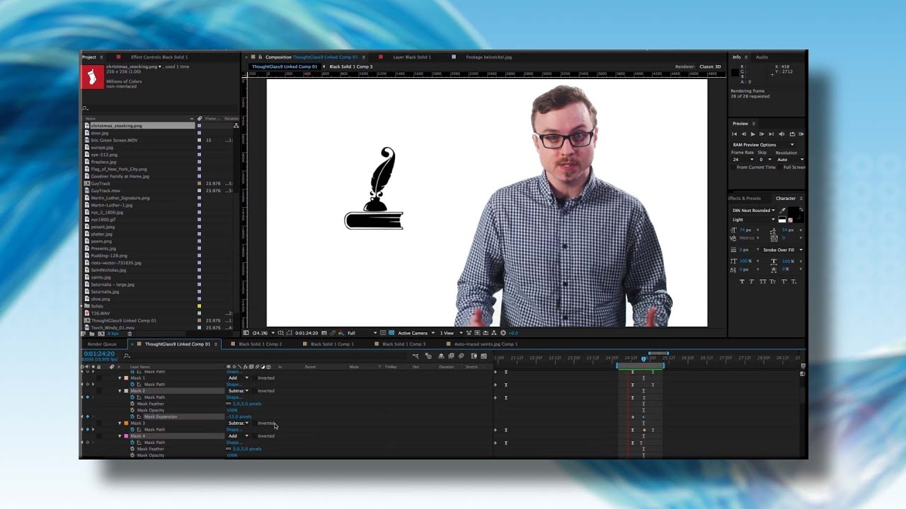 How Thought Glass Animation Is Made - Christmas - YouTube
