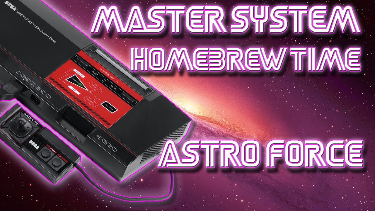 #1810 Master System Homebrew Time! #01...Astro Force: Vertical Shmup ...