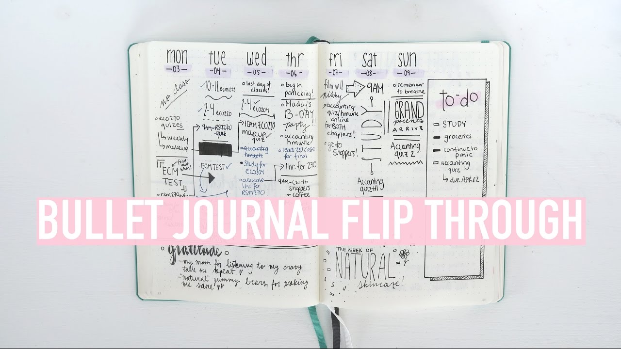 Bullet Journal FLIP THROUGH | April 2017 - YouTube
