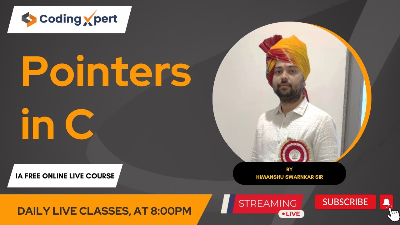 Pointers in C | #ctutorials #ctutorialinhindi - YouTube