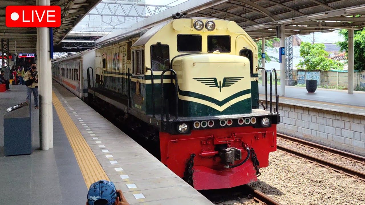 🔴 HEBOHH LOKOMOTIF LIVERY VINTAGE KE JAKARTA LAGI NIH !! Hunting Kereta ...