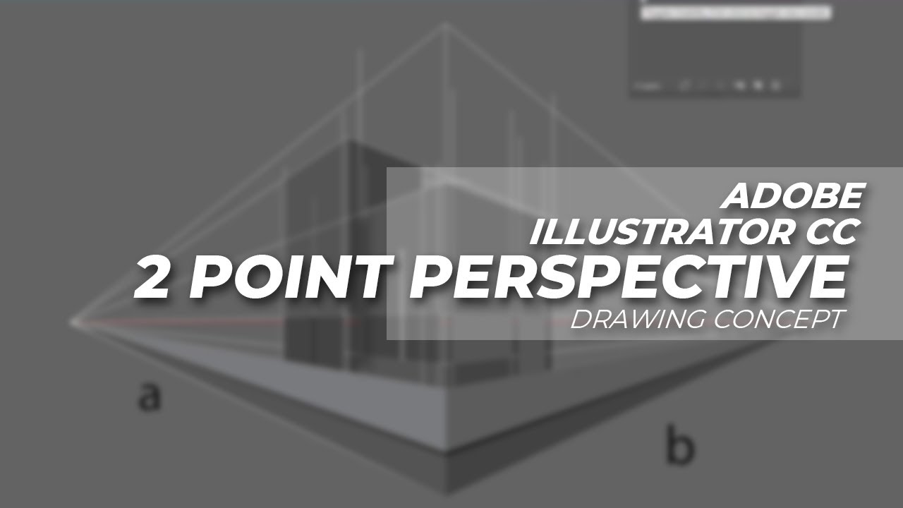 Adobe Illustrator CC | 2 Point Perspective Drawing Concept - YouTube