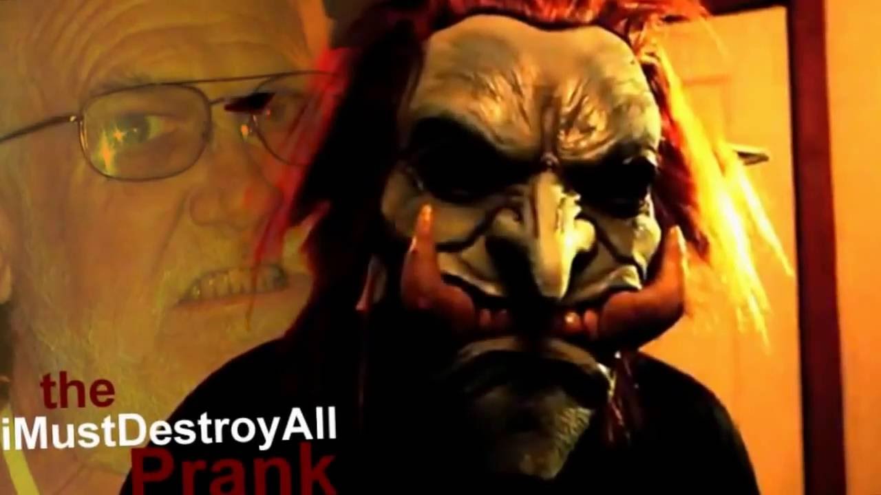 Angry Grandpa Is On Helium - The iMustDestroyAll Prank - YouTube