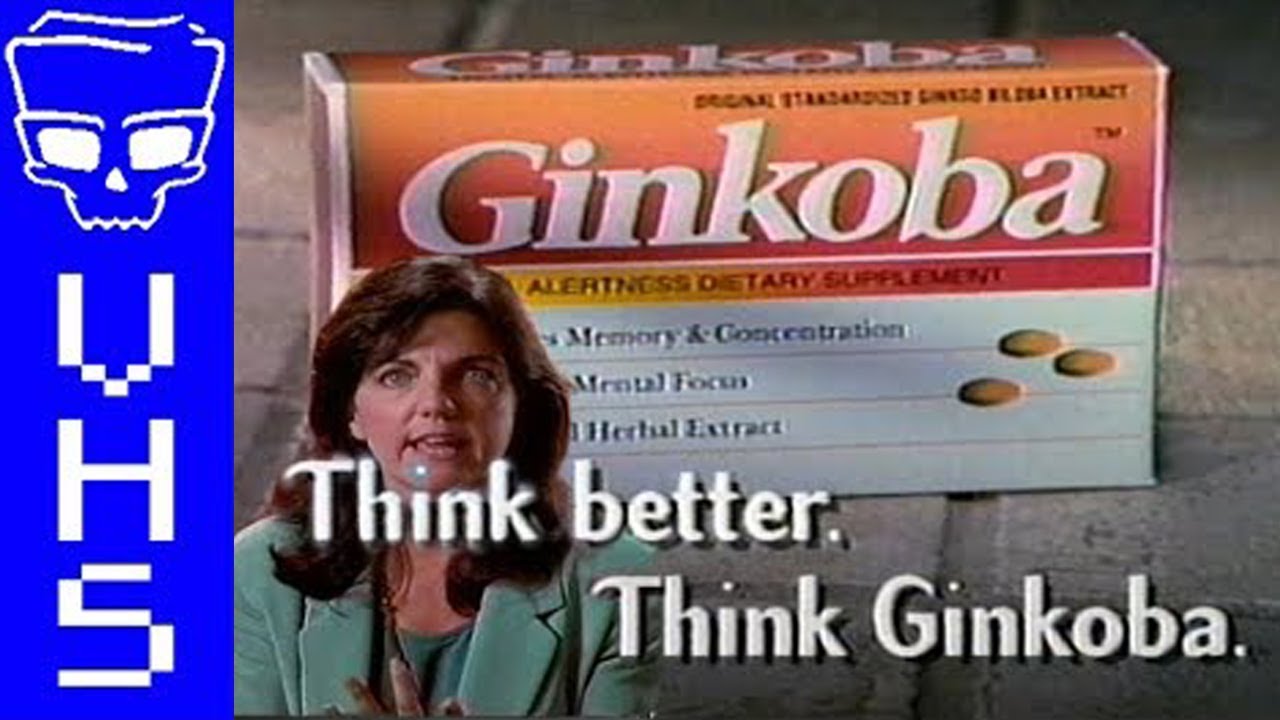 Ginkoba Ad 1997 Pre-Nutraceutical Age Dietary Supplement - YouTube