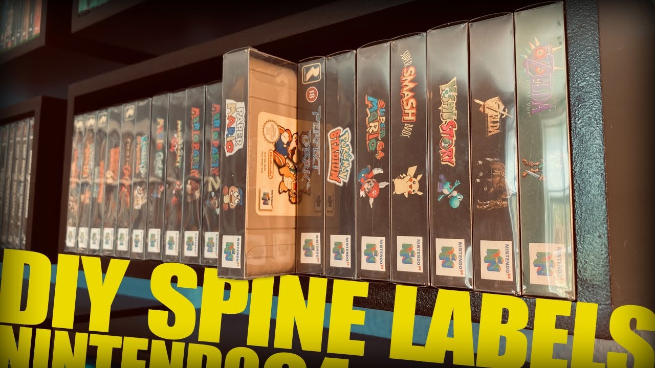 DIY project | Make your Nintendo 64 collection pop with custom spine ...