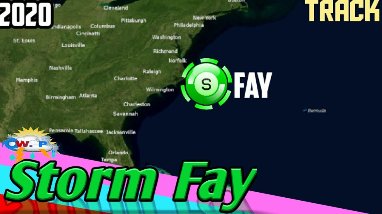 🌀The track of tropical storm Fay 2020🌀 - YouTube
