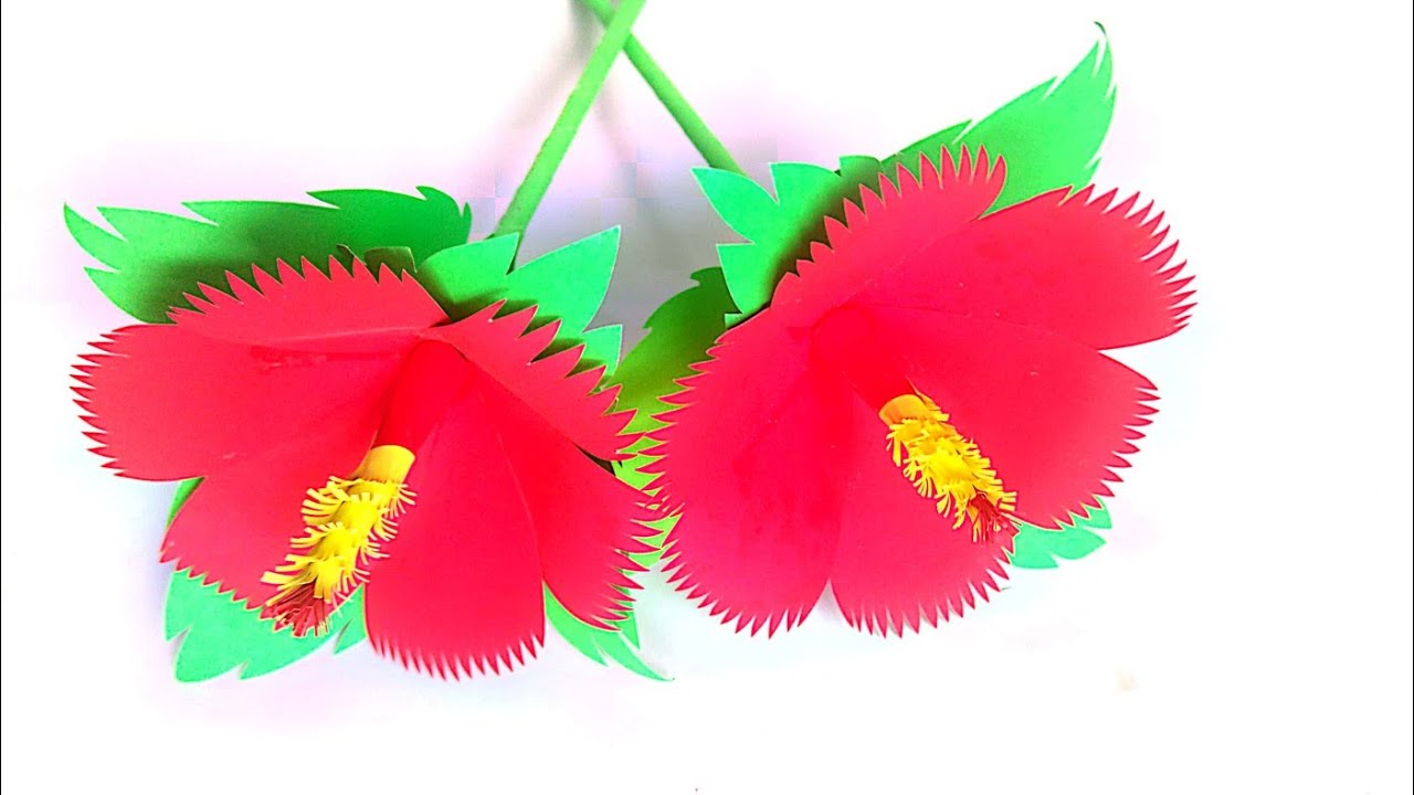 Easy and Beautiful paper crafts | Adorable paper flowers | Kagaj Ke ...