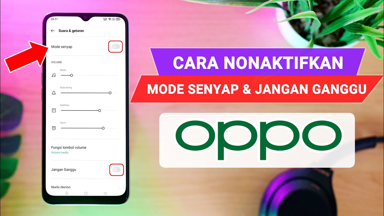 Cara Setting Nonaktifkan Mode Senyap dan Jangan Ganggu OPPO - YouTube