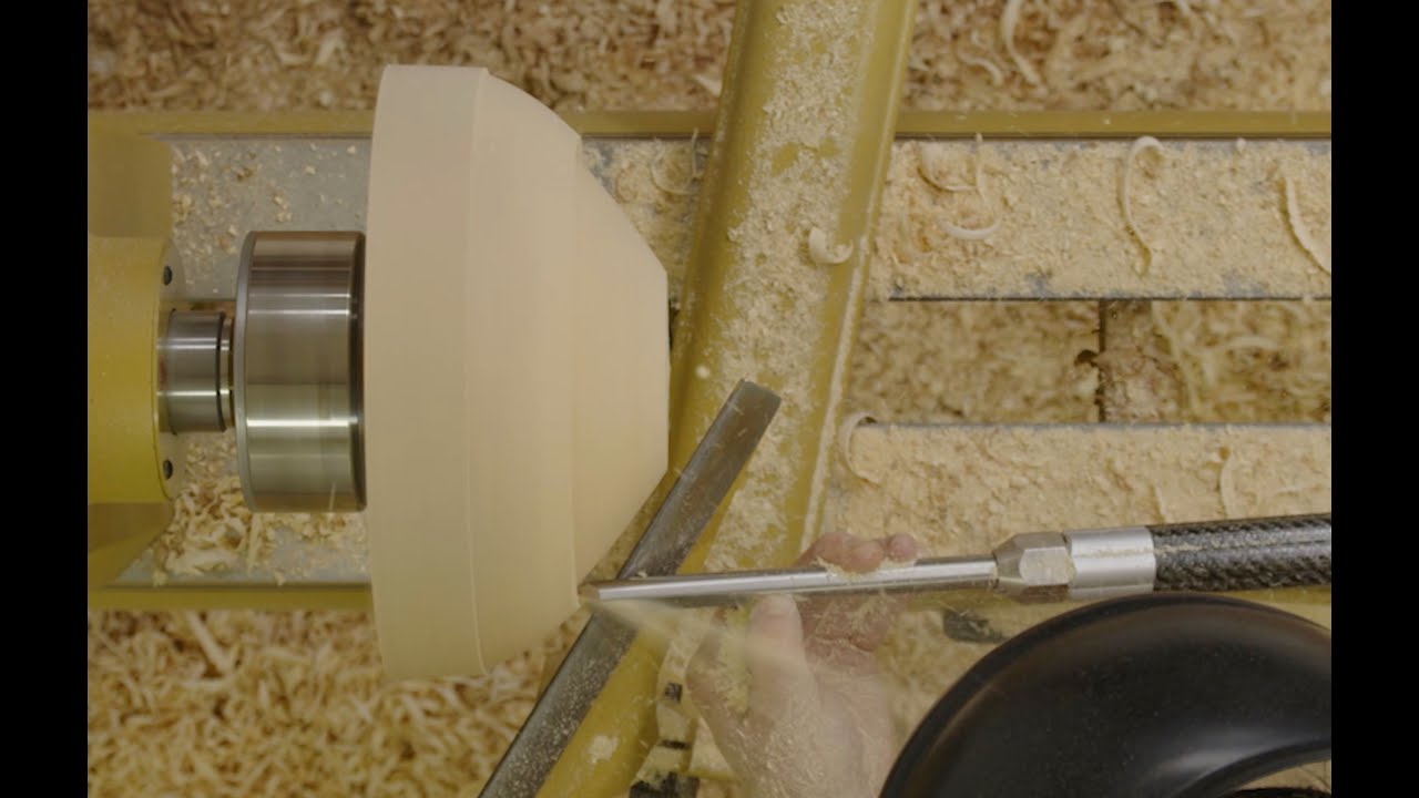 Stuart Batty 40/40 & Bottom Bowl Gouge Demo with Negative Rake Scraping ...