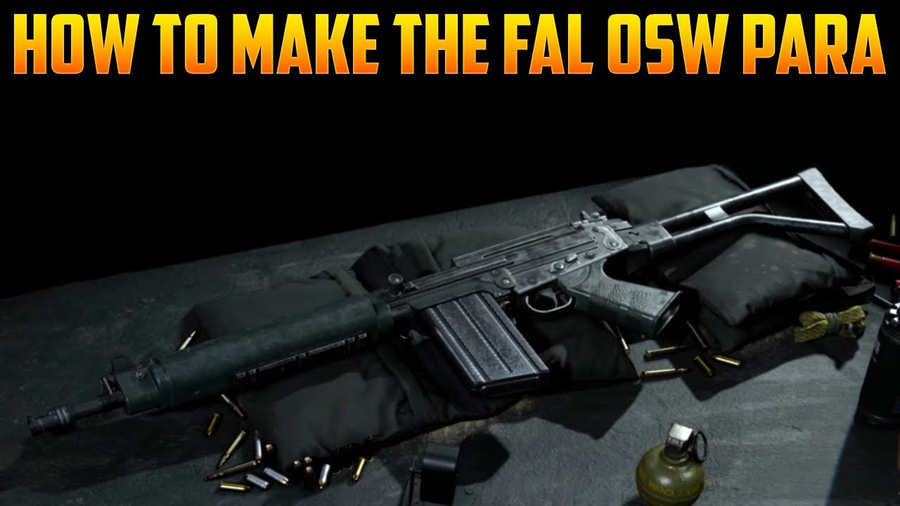 Modern Warfare | How to make the FAL OSW PARA [FAL Blueprint] *SECRET ...