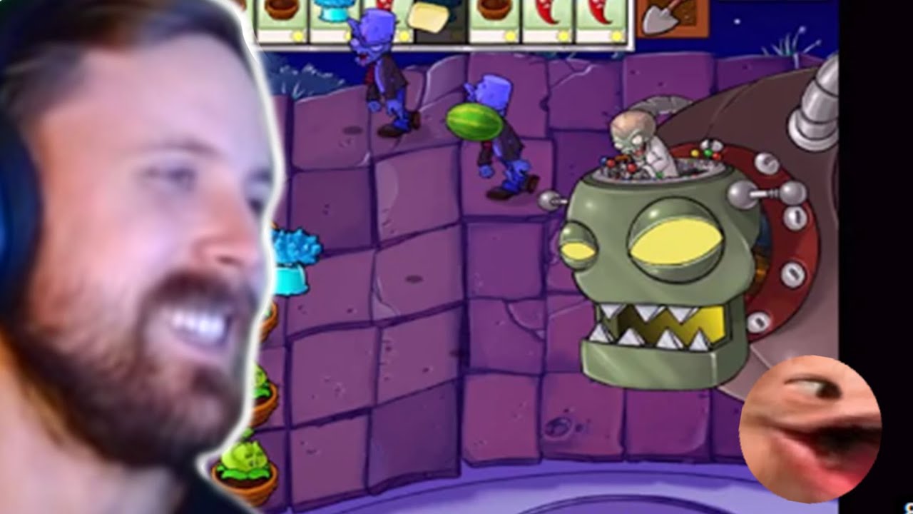 Forsen Reacts - Plants vs. Zombies ~ Dr. Zomboss Boss Fight - YouTube
